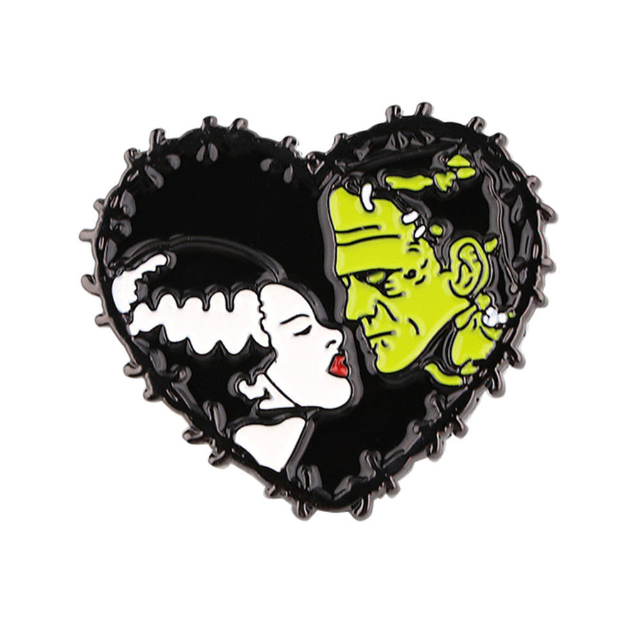 The Bride and Frankenstein Enamel Pin – Beautifully Unique Bootique